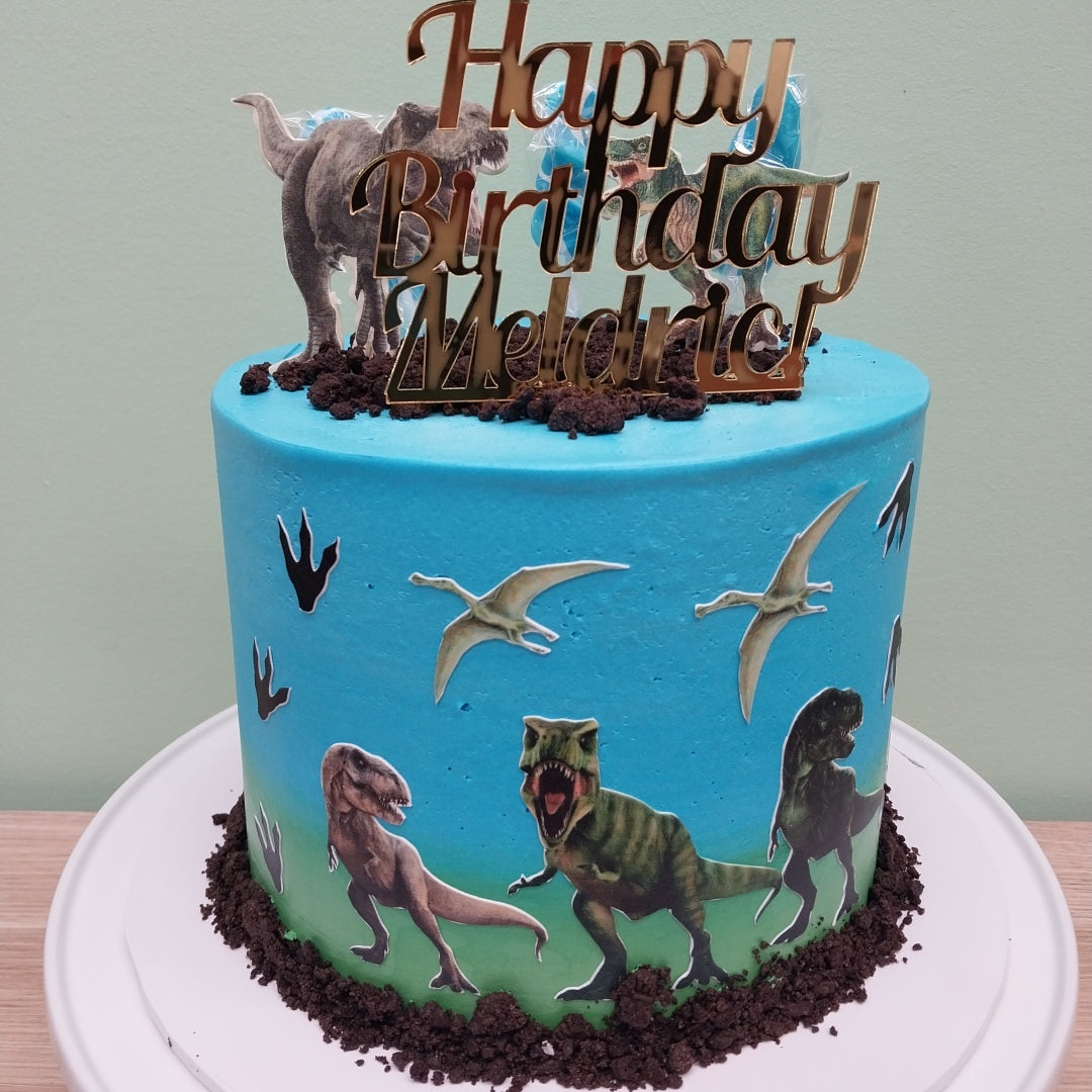 Tall Dinosaurs Cake Melbourne Free Delivery – Stylish Cakes Co.
