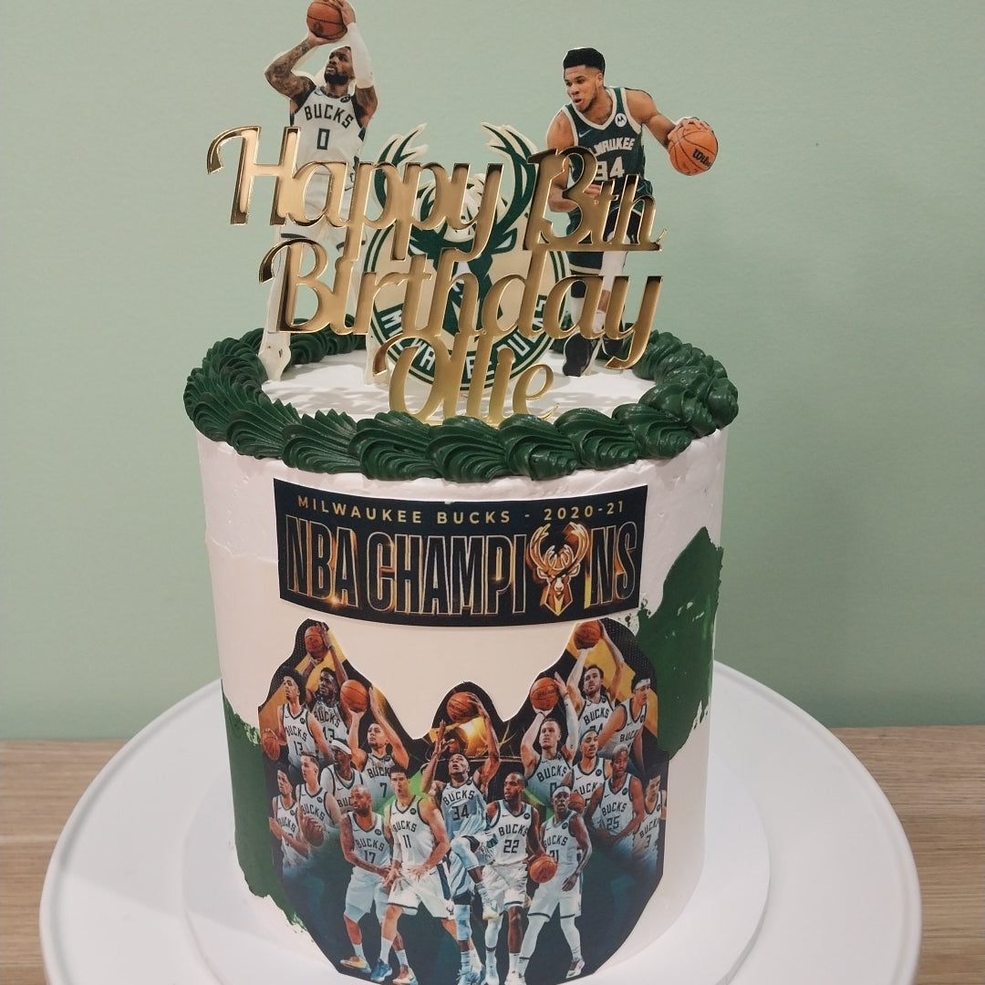 Tall NBA Basketball Cake Melbourne Free Delivery – Stylish Cakes Co.
