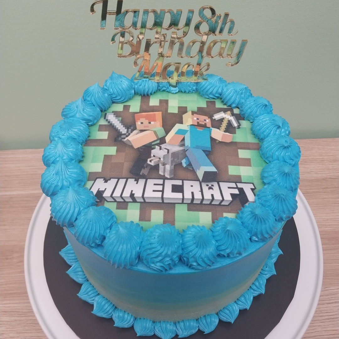 Minecraft Cake Melbourne Free Delivery – Stylish Cakes Co.
