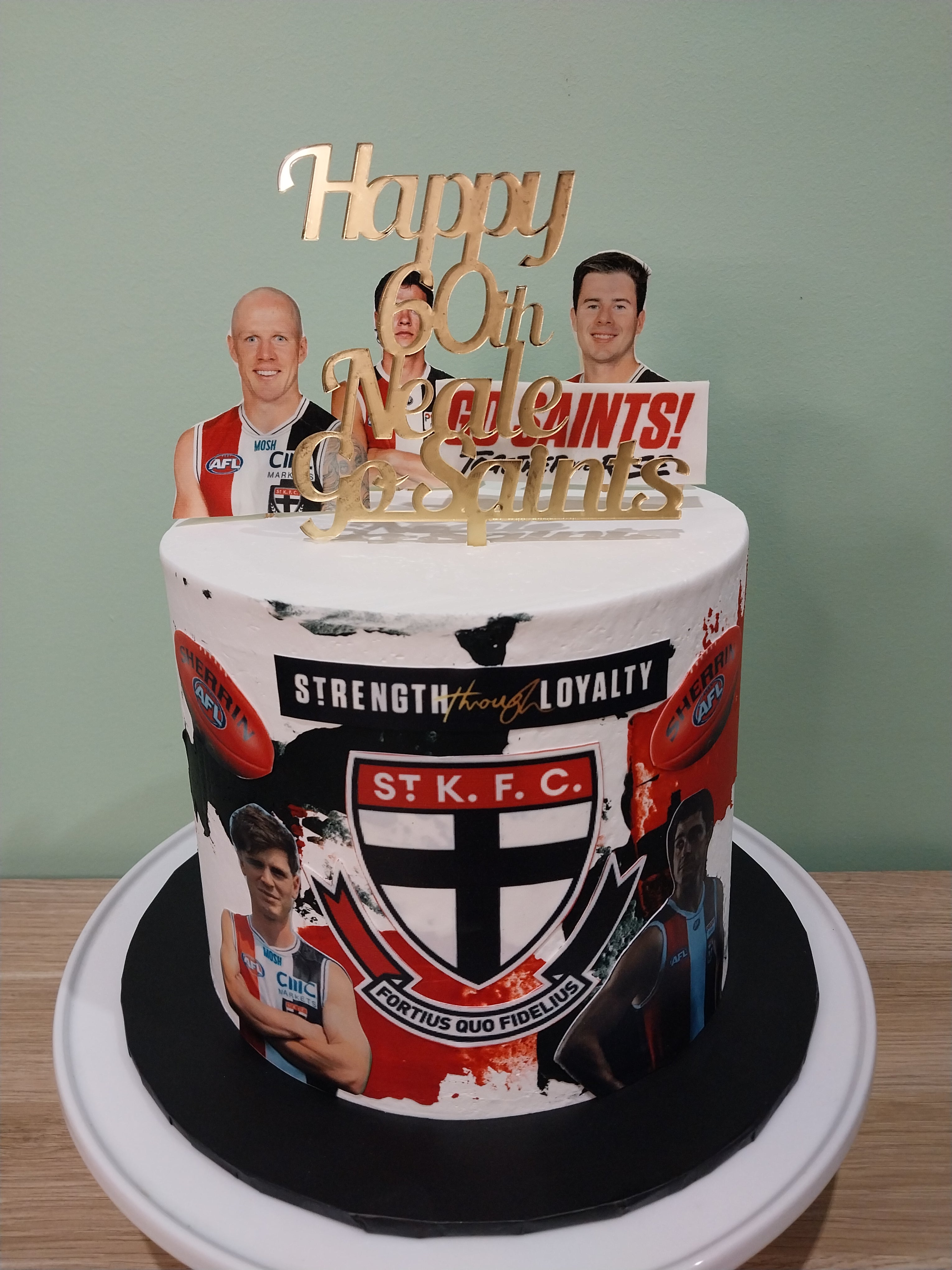Tall St Kilda FC AFL Cake Melbourne – Stylish Cakes Co.