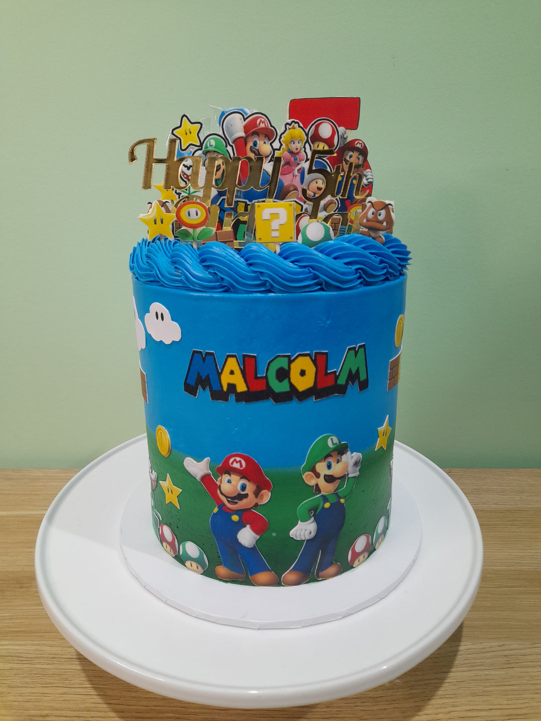 Tall Super Mario Cake Melbourne – Stylish Cakes